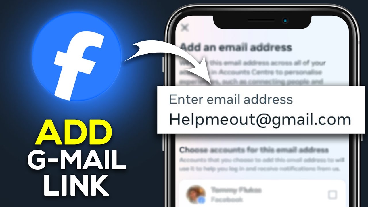 How To Add Gmail On Facebook (2025) - Easy Guide - YouTube