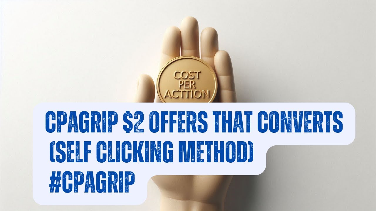 CPAgrip $2 Offers That Converts with Self Clicking Method #cpagrip # ...