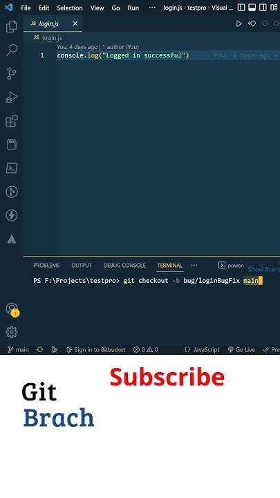 Git Tutorial Telugu Create Github Branches Example Git And Github Telugu Git Course Git
