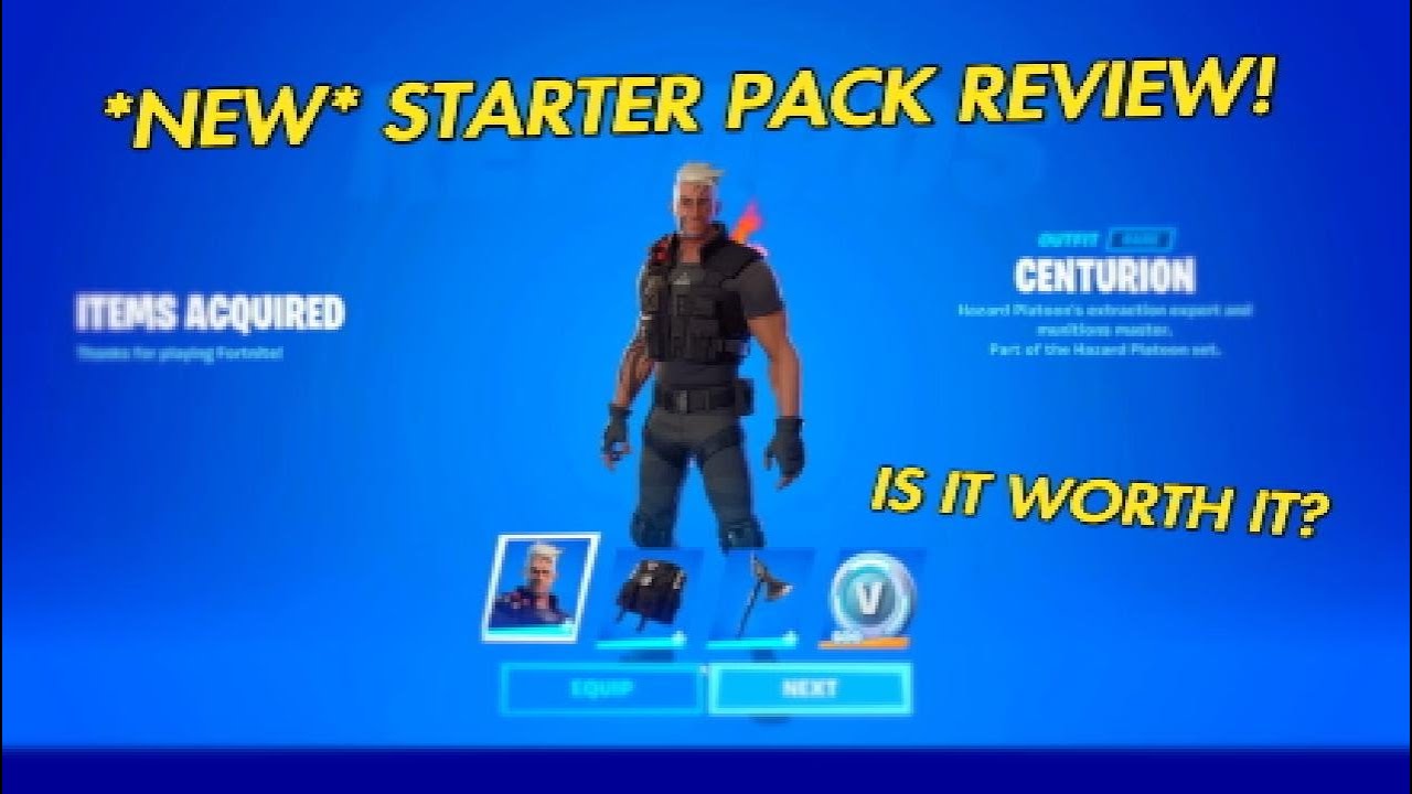 FORTNITE CENTURION STARTER PACK REVIEW! | IS IT WORTH IT? - YouTube