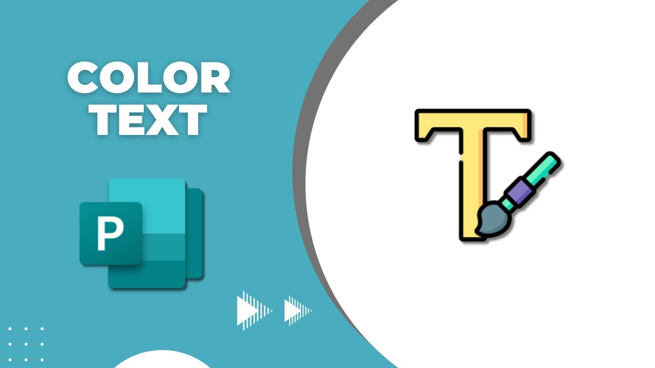 How to Color Text in Microsoft Publisher - YouTube