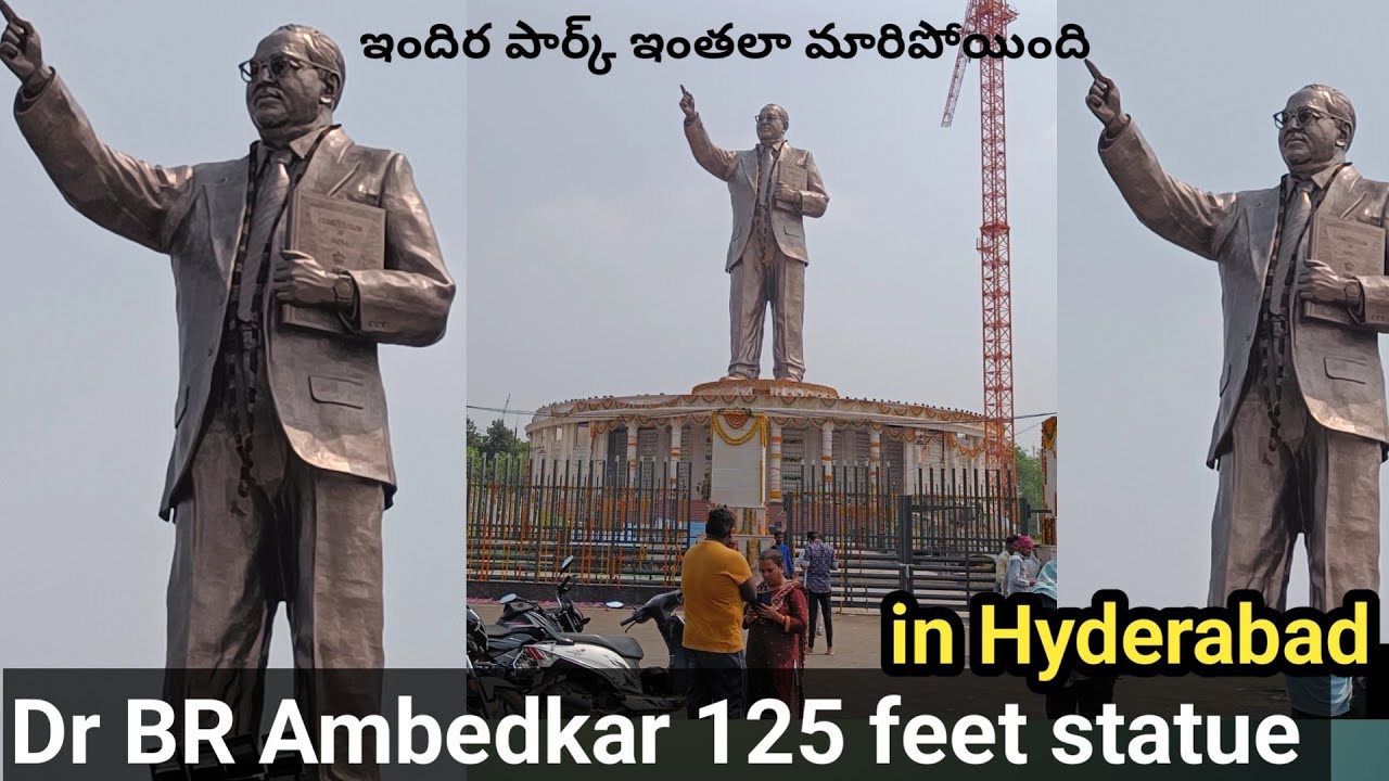 Dr BR Ambedkar 125 feet statue in Hyderabad | Jai Bheem - YouTube