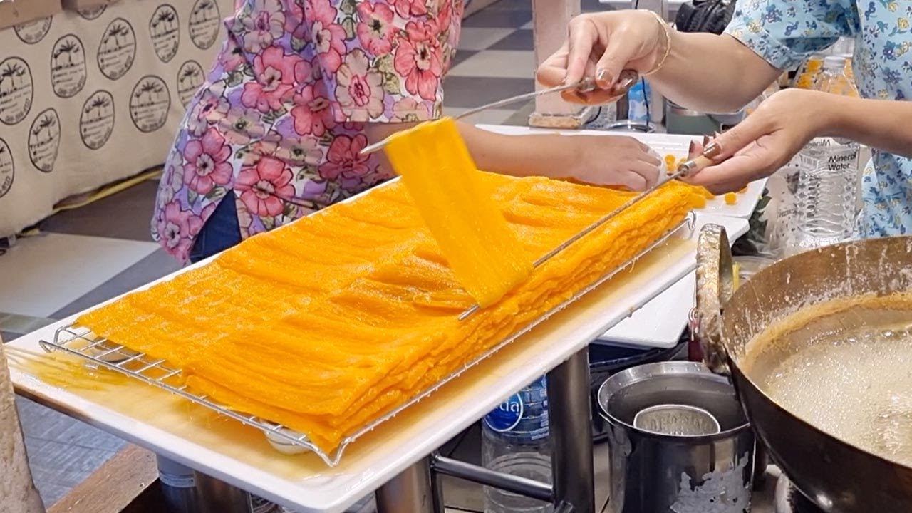 So Delicate! Traditional Golden Egg Yolk Threads Foi Thong & Freshly ...