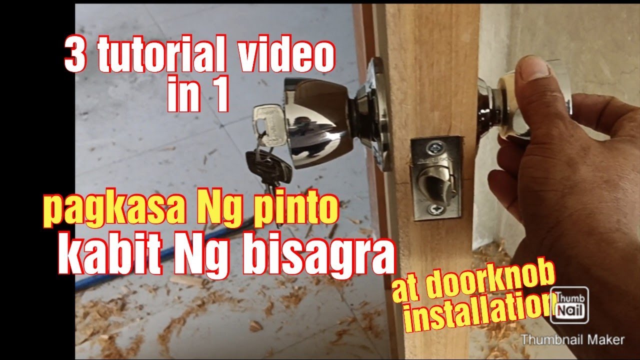 door installation full tutorial mula pagkakasa Ng pinto Hanggang sa ...