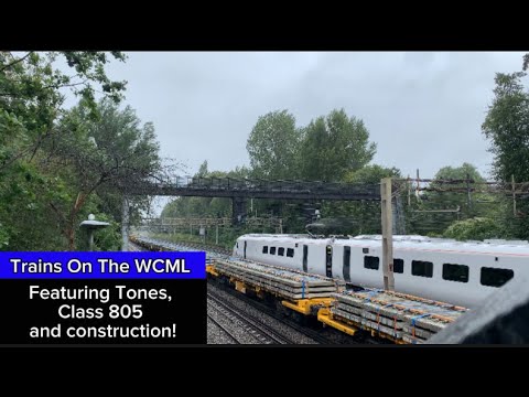 Trains On The WCML (Featuring Tones, Class 805 and Construction) during ...