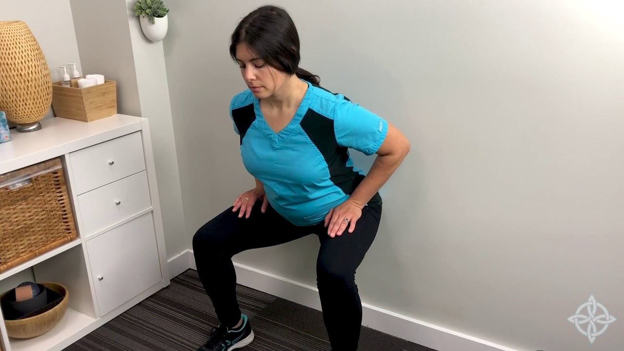 Standing Wall Squats - Covid Physical Therapy - Exercise - YouTube