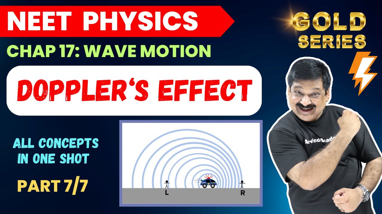DOPPLER'S EFFECT💥NEET Physics💥 Part 7 Chap 17 Wave Motion👉 Class 11 ...