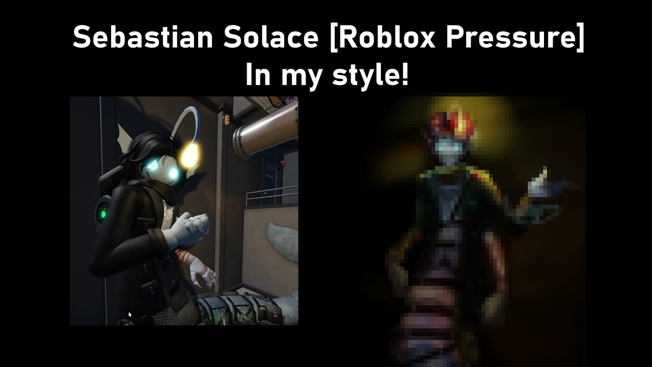 Drawing Sebastian Solace from Roblox Pressure in my style! - YouTube