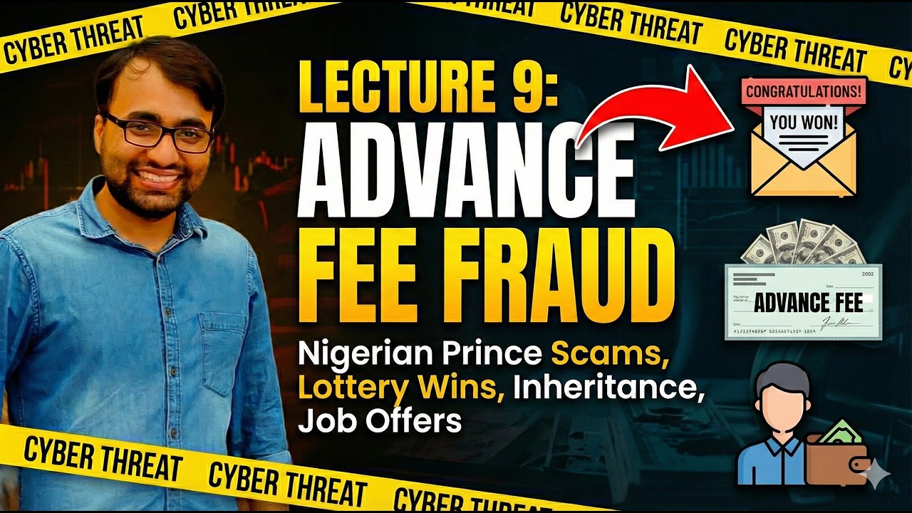 Lecture 9: Advance Fee Fraud - YouTube