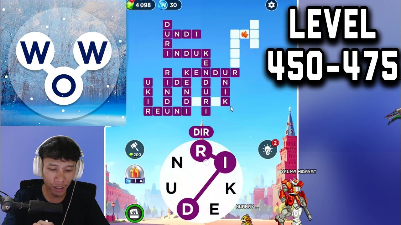 WOW Level 450 sampai 475 | words of wonders - YouTube