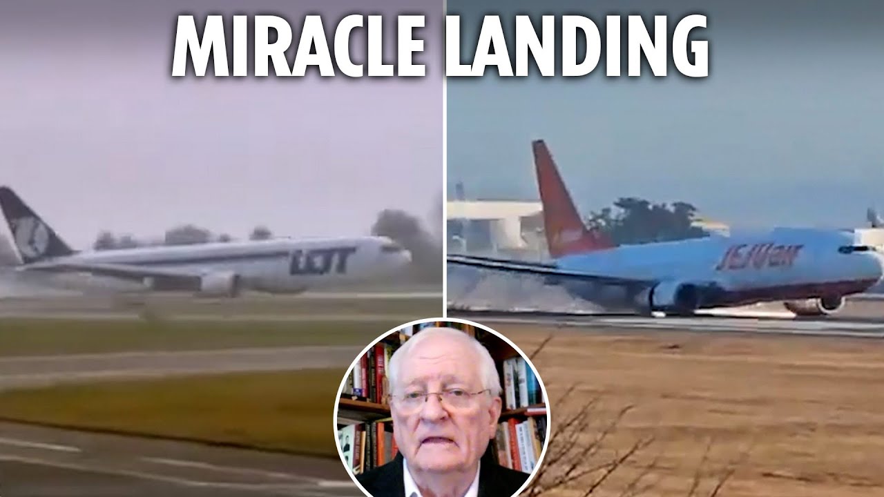 How huge jet LANDED without wheels as millions watched on TV & why ...