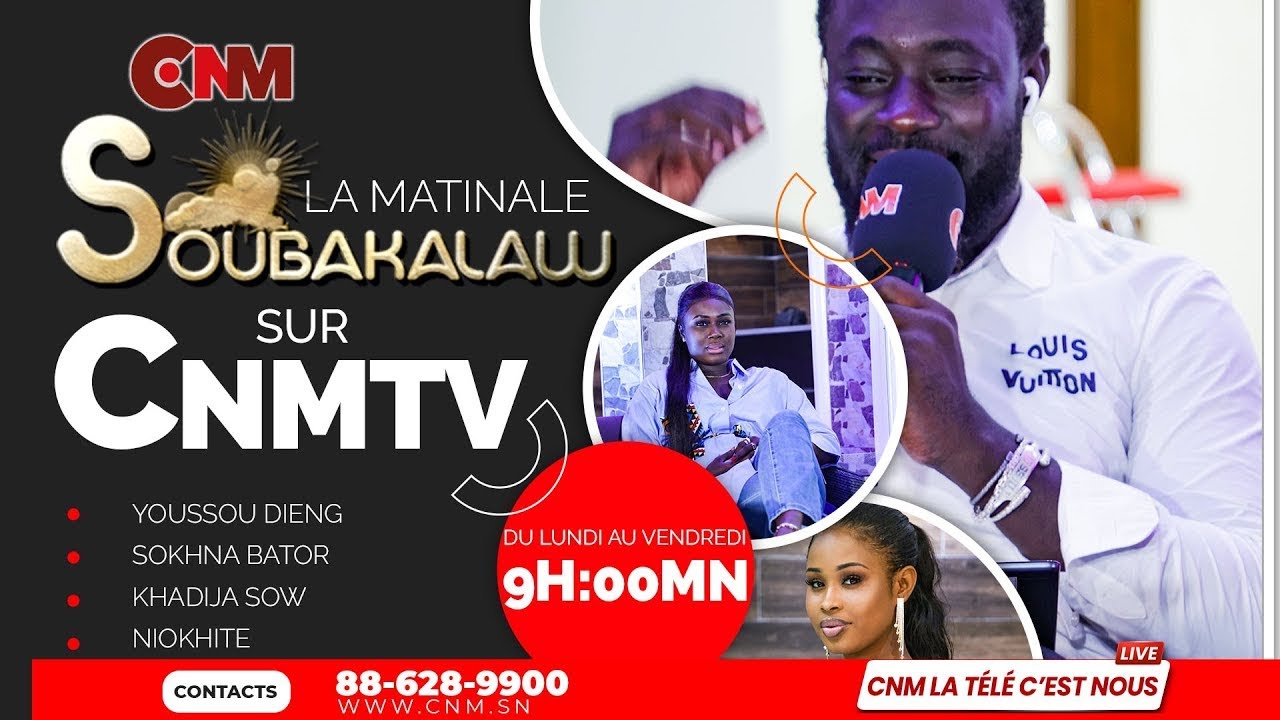 🛑 CNM LIVE : SUIVEZ SOUBAKALAW JEUDI 7 JULLIET 2022 AVEC RACKY WANE ...