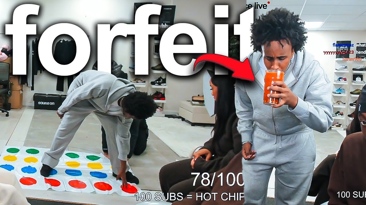 No Sauce Bry Vs Hendrix Play Forfeit Twister - YouTube