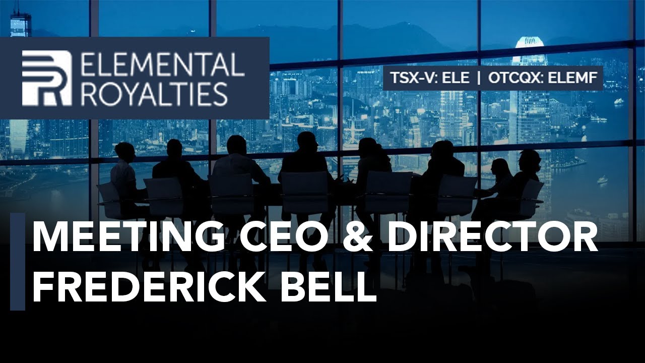 Elemental Royalties; Meeting CEO & Director Frederick and Learning his ...