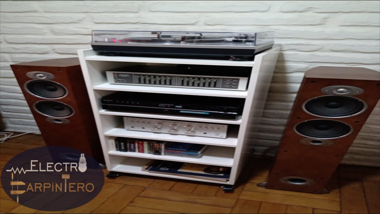 MUEBLE PARA EQUIPOS DE AUDIO - YouTube