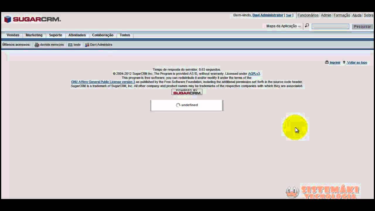 005 - Tutorial SugarCRM Configurando Email do sitema Parte 2 - sistemaki.com.br - YouTube