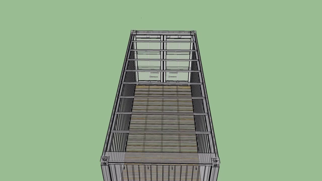 20FT High Cube Open Top rebuild X ray - YouTube