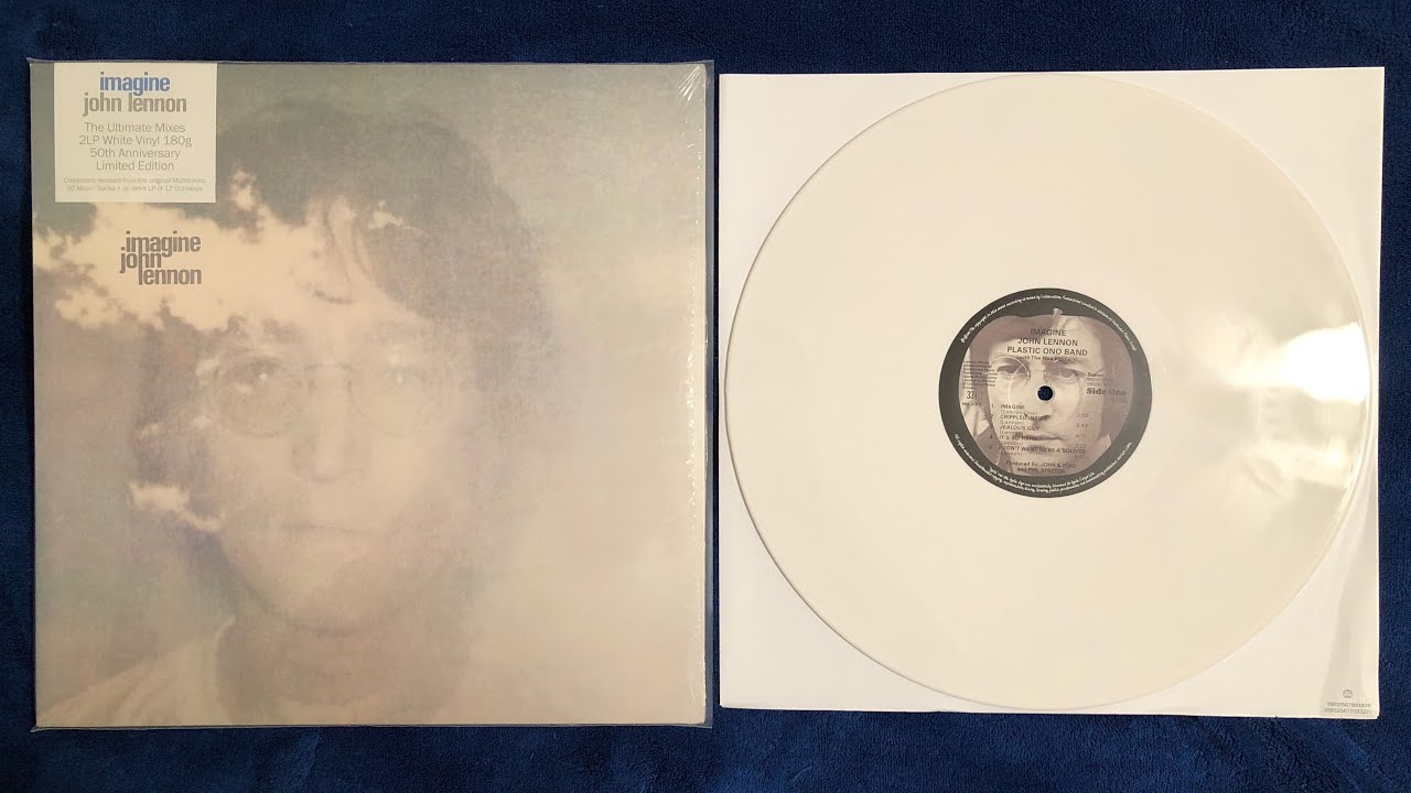 John Lennon Imagine Limited Edition 50th Anniversary White Vinyl 2LP ...