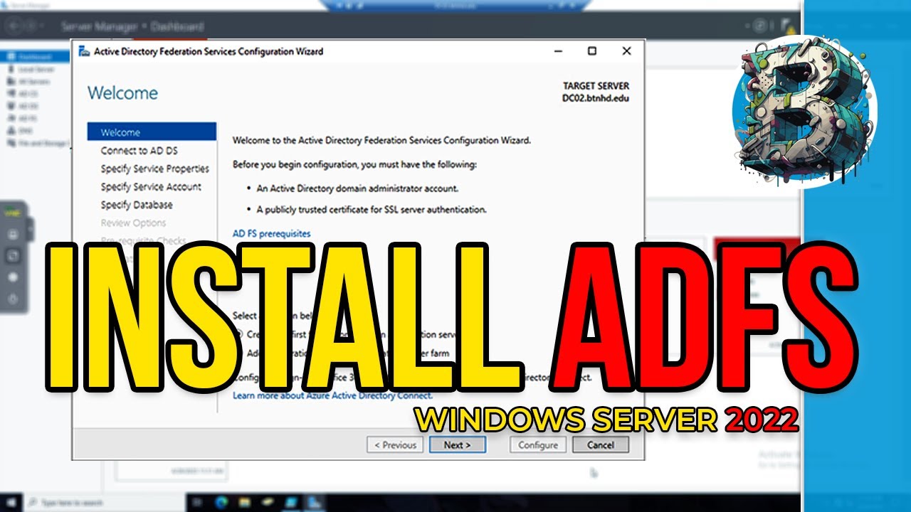 Install ADFS on Windows Server 2022 | Full Step-by-Step Tutorial - YouTube