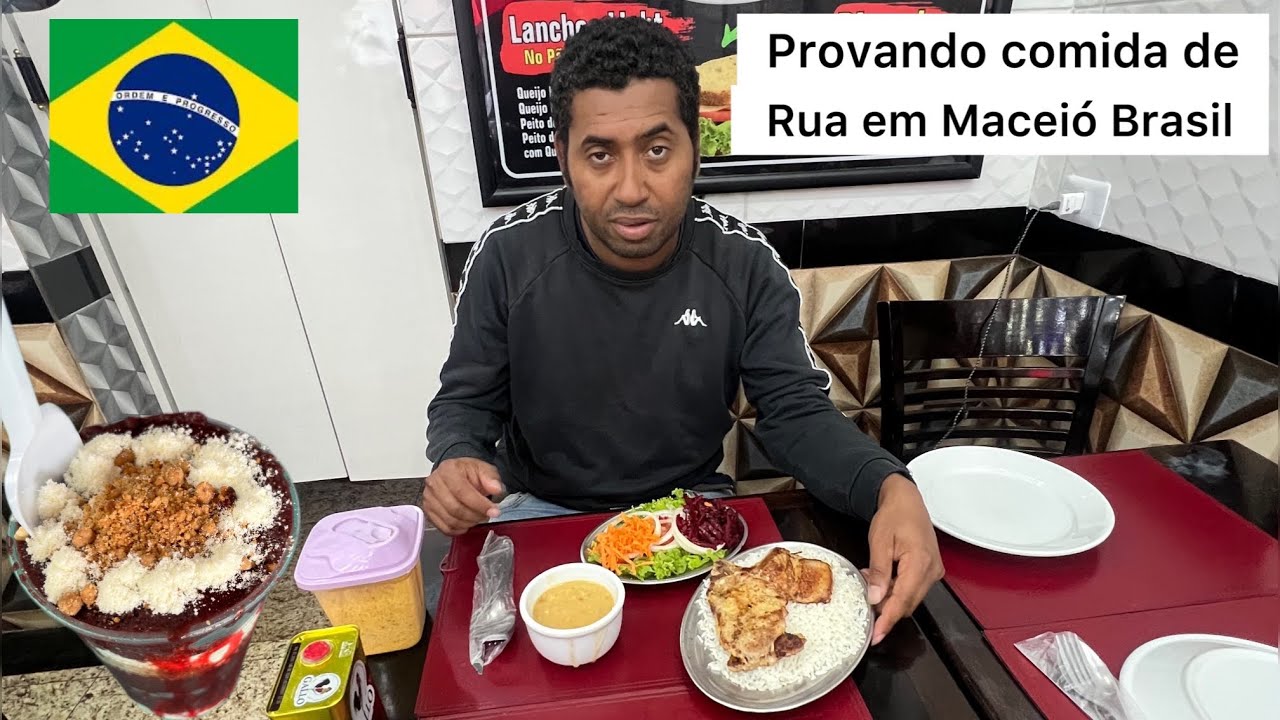 PROVANDO COMIDA DE RUA EM MACEIÓ EM ALAGOAS NO BRASIL - YouTube