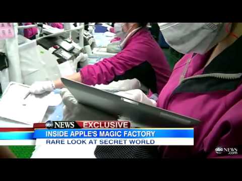 Inside Look Inside Apple's Chinese Sweatshops - YouTube