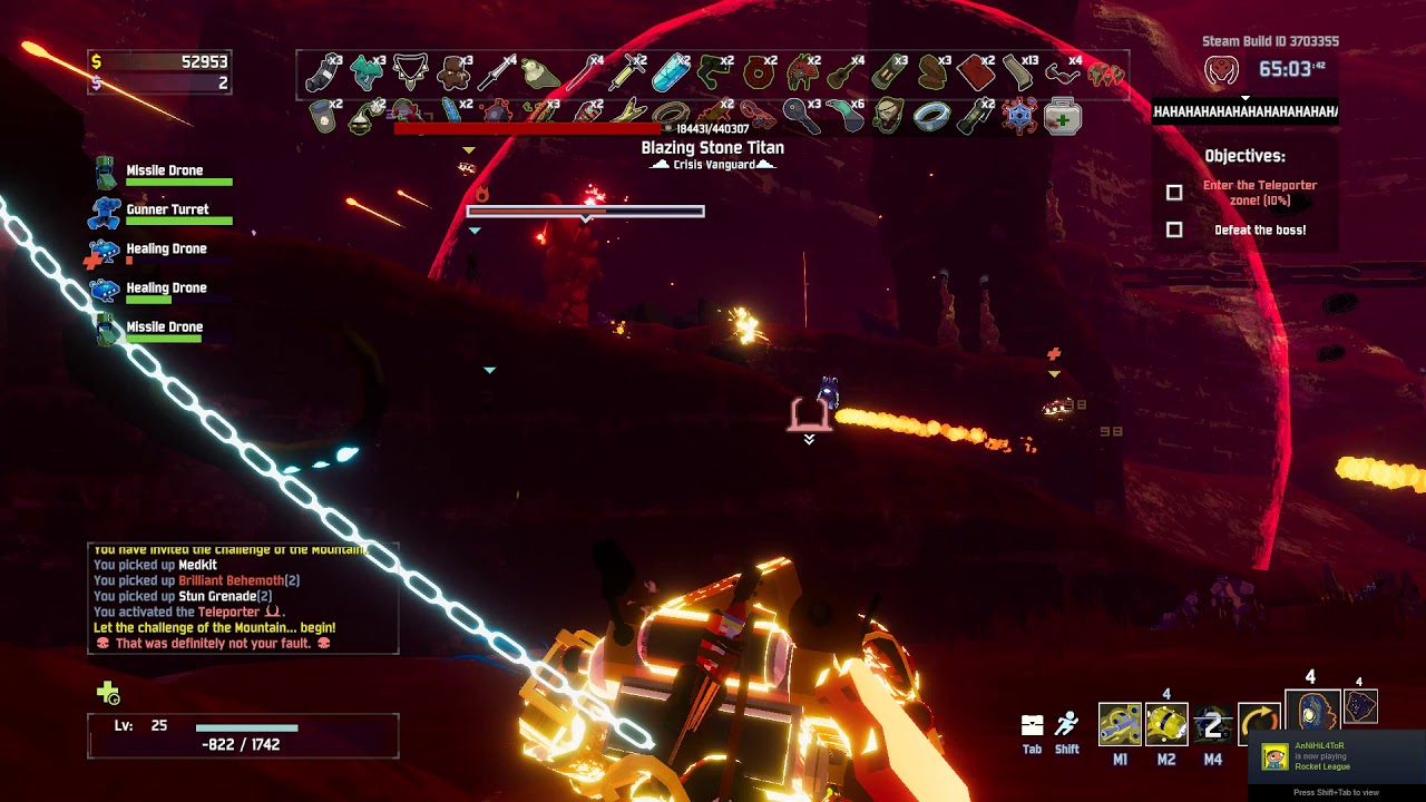 RoR2 - Teddy couldn't save me from the fire dot - YouTube
