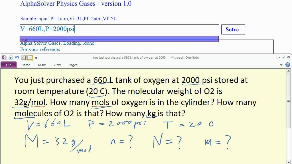 How to work ideal gas problems: PV=nRT - YouTube