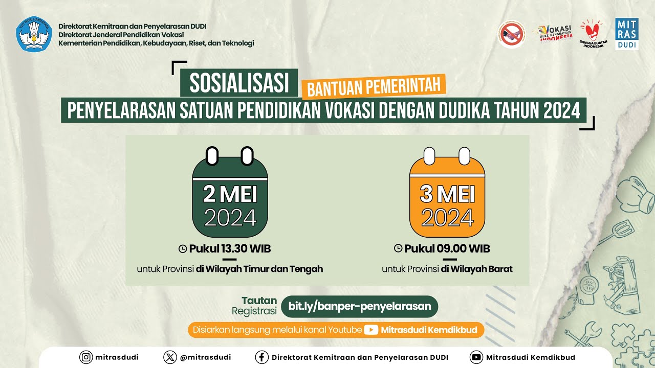 Sosialisasi Bantuan Pemerintah Penyelarasan Pendidikan Vokasi dengan ...