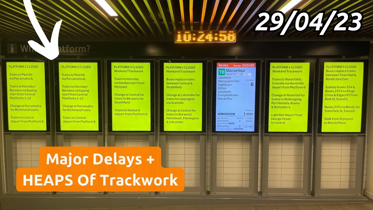 Major Delays + Trackwork Madness! & T4 Trains On The City Circle ...