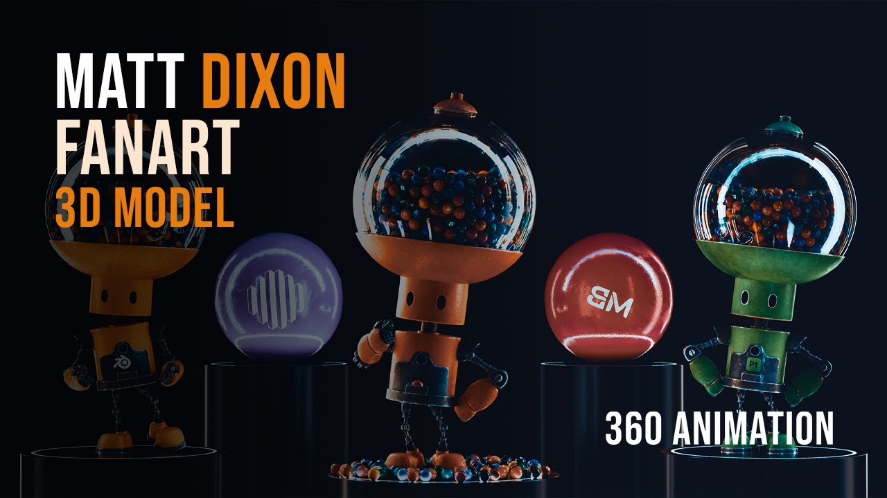 Matt Dixon Fanart 3d modeling - YouTube