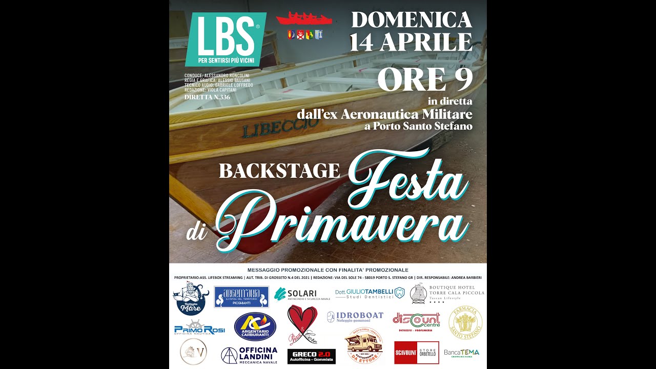 🎙Live streaming n.336 - Backstage della 18' Festa di Primavera - YouTube