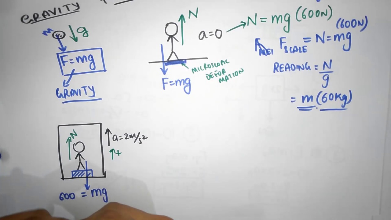 Newton's Laws Episode 4 (Gravity and Normal Force) - YouTube
