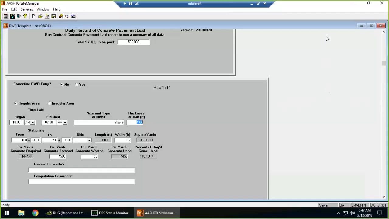 NDOT Training | DWR Template for Daily Pavement Laid - YouTube
