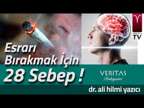 Esrarı bırakmak için 28 Sebep !  Dr. Ali Hilmi YAZICI