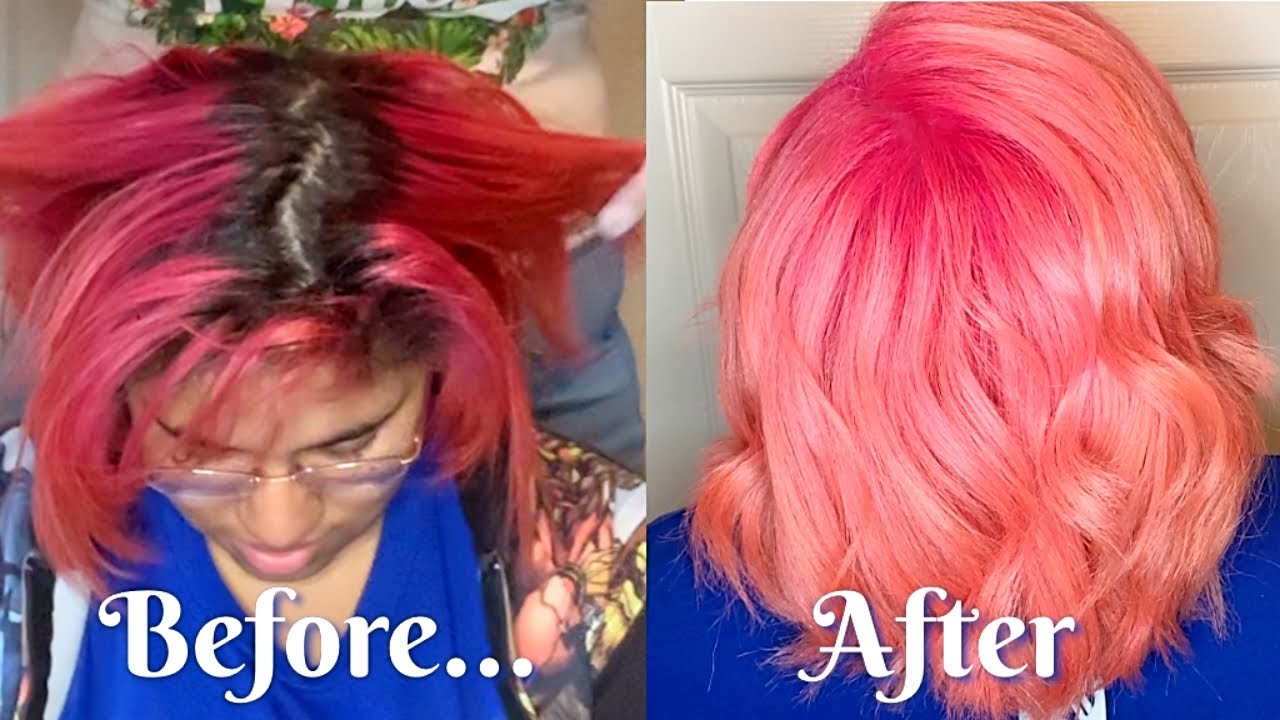 COLORING my little sisters NATURALLY CURLY HAIR PINK💞| ZEZE DUHHH - YouTube