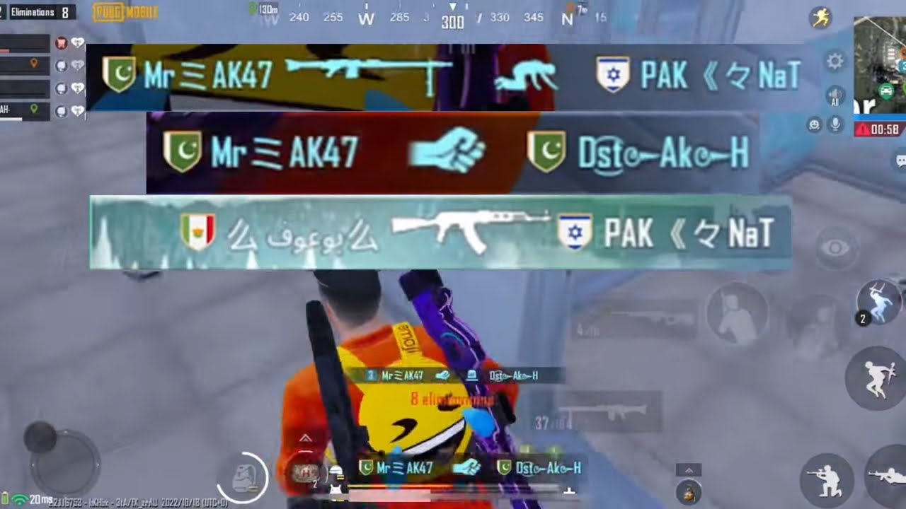 Pakistani PUBG with Israel FLAG 😔 Arabi Pro Player Challange me 1v4 ...