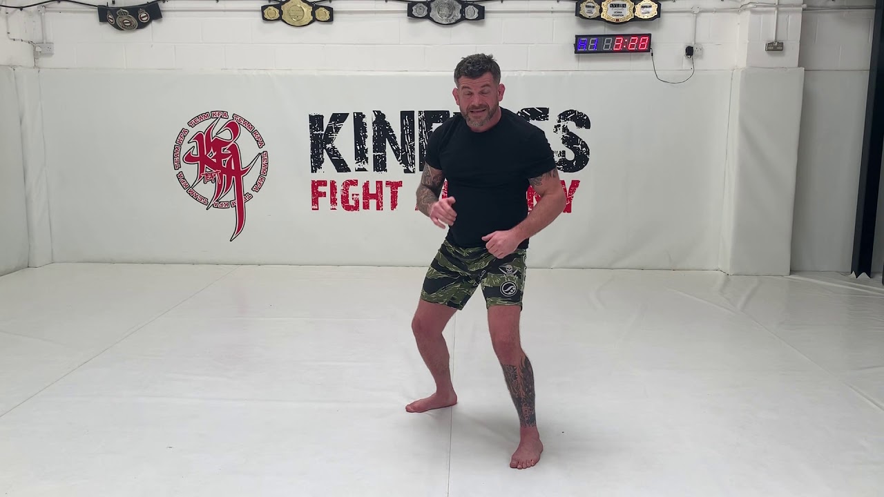 Boxing cross with footwork - shadow drill - YouTube