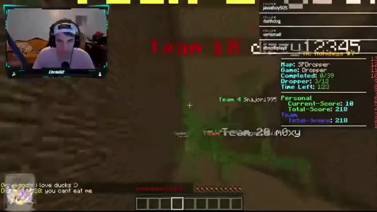 Chris the meme god doing minecraft dropper ( Minecraft Monday Week ...