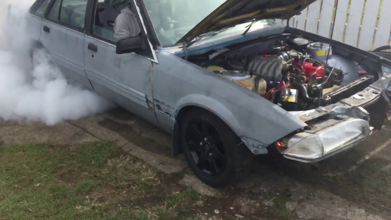 Bogan asf rb30e vl commy driveway skid - YouTube