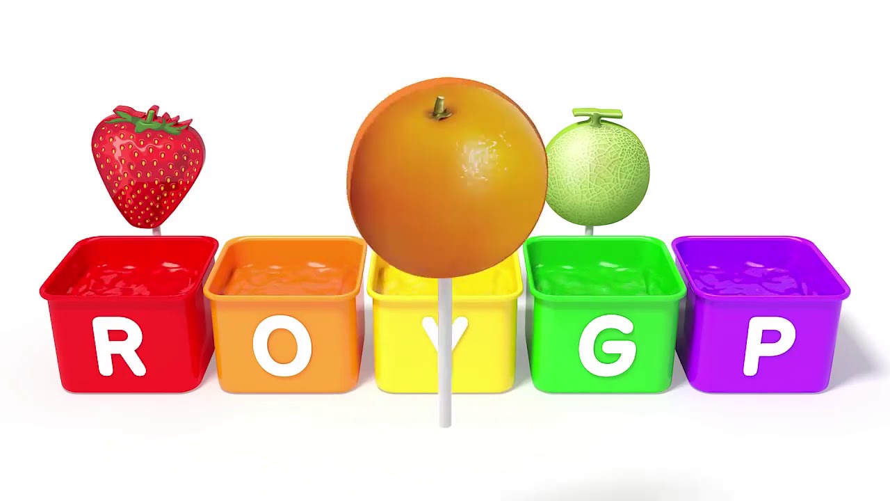 Learning Fruits Name and Colors for Kids - YouTube