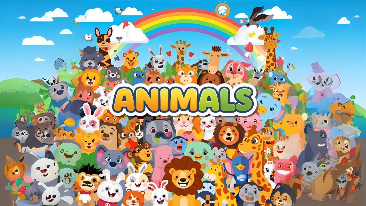 Animal Friends Song 🐶🐱🐰🐦 | Fun Kids Song about Animals - YouTube