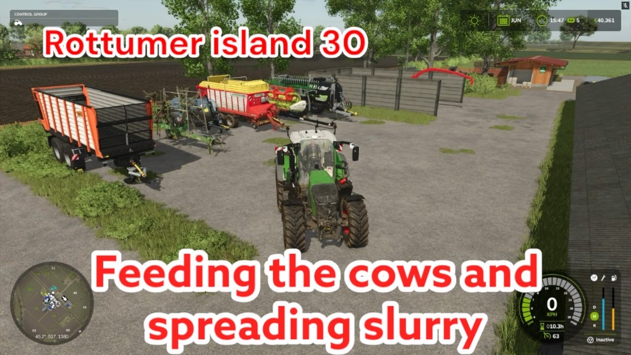 Rottumer island 30 | Feeding the cows | spreading slurry | FS25 | - YouTube