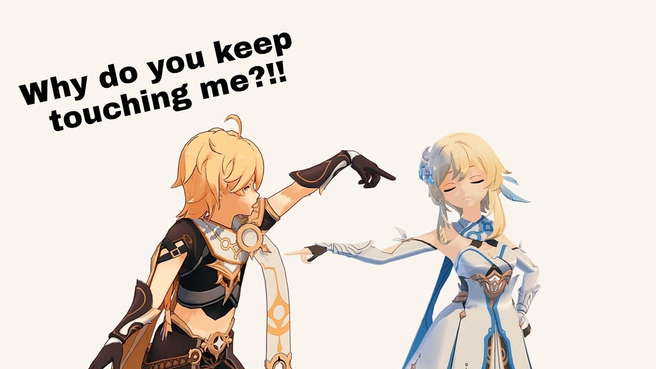 Aether & Lumine Messing Around | Genshin Impact Meme - YouTube