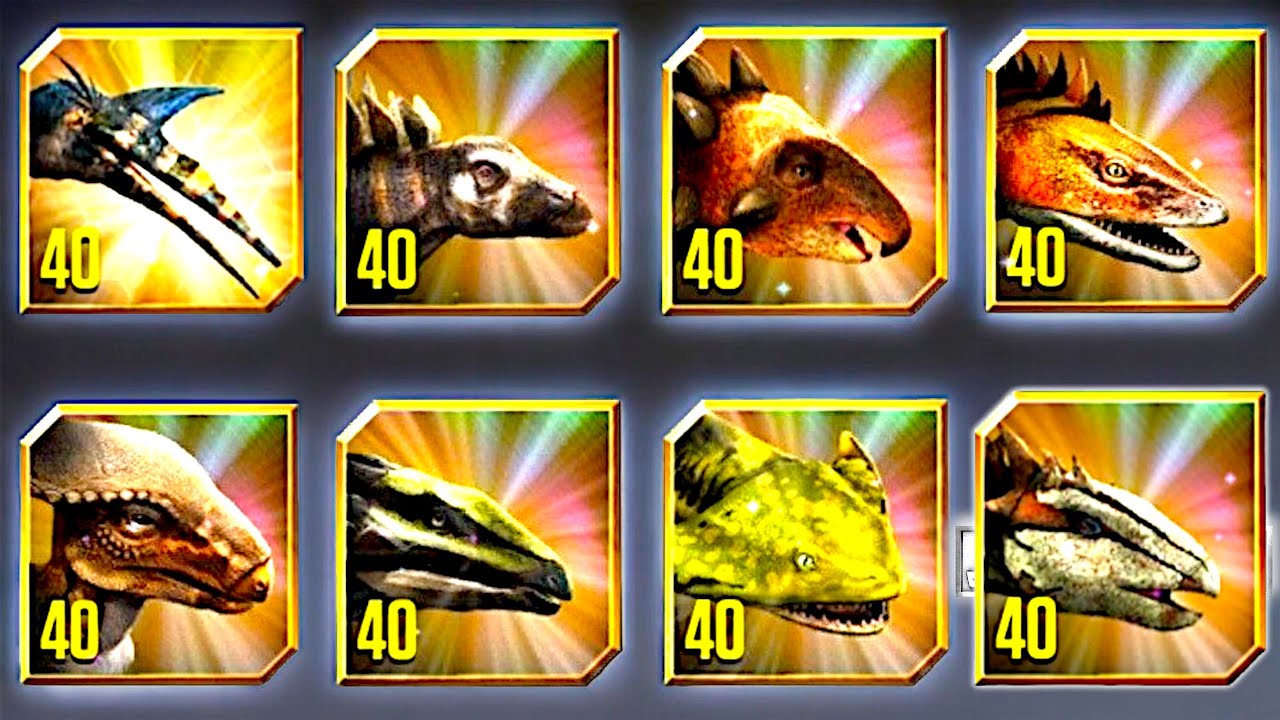 ALL NEW UNRELEASE DINOSAURS MAX LEVEL 40 BATTLES & SPECIAL ATTACK ...