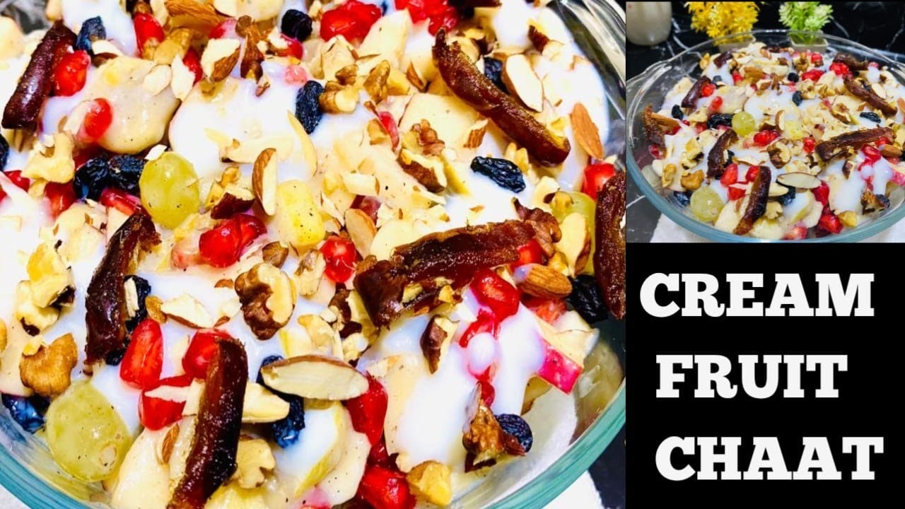 Easy and Quick Cream Fruit Chaat Recipe by Sadia Food Story - YouTube