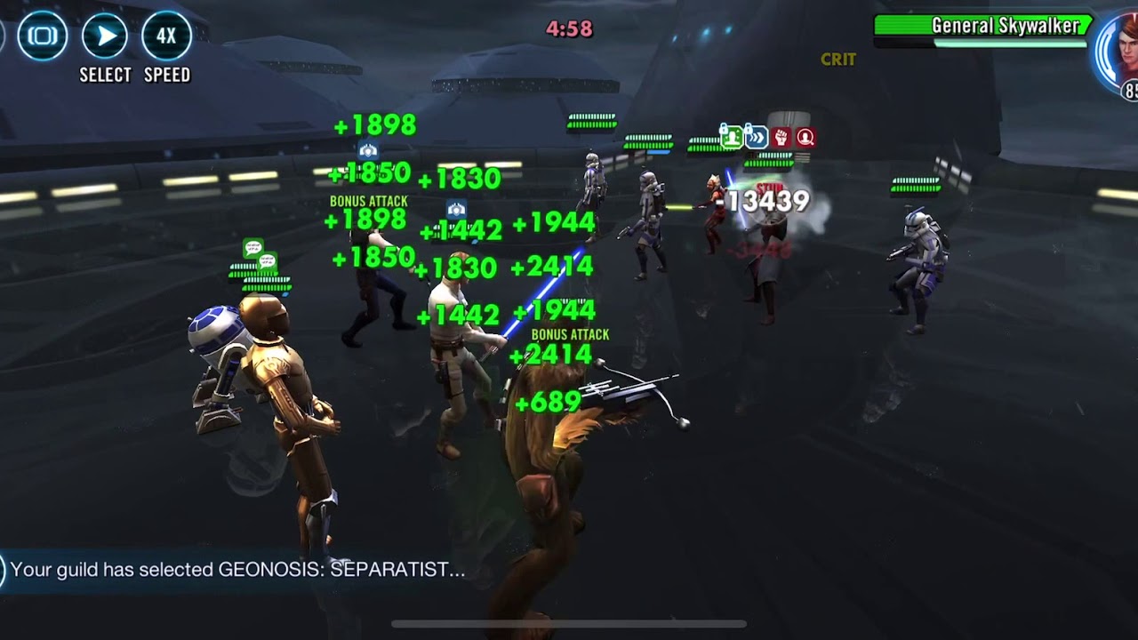 CLS Testing vs General Skywalker | SWGOH - YouTube