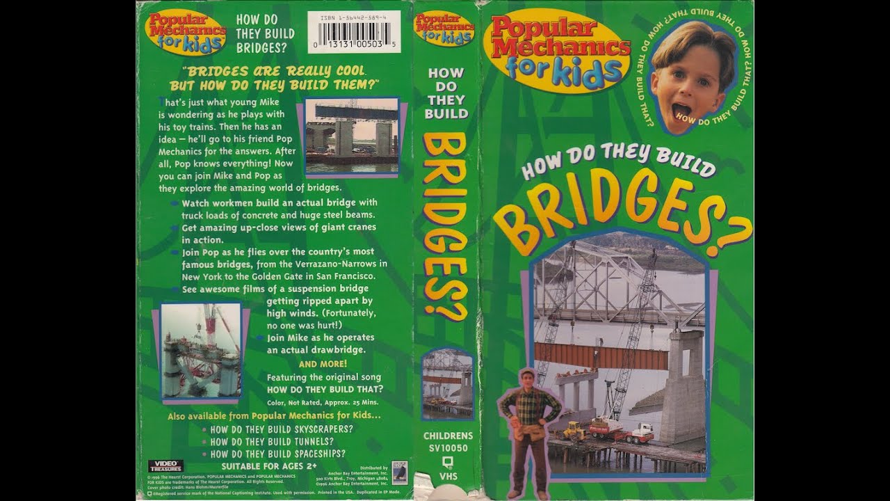 Popular Mechanics For Kids: How do They Build Bridges, 60fps - YouTube
