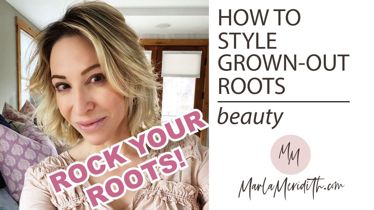 Rock Your Roots! How To Style Your Grown-Out Roots - YouTube