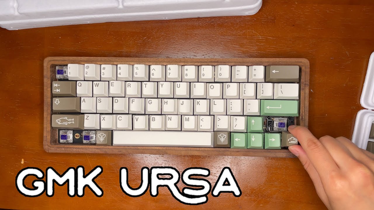 GMK Ursa Keycap Set (Base and Honey Kit) - Silent Unboxing & Installation - DIY Mechanical ...