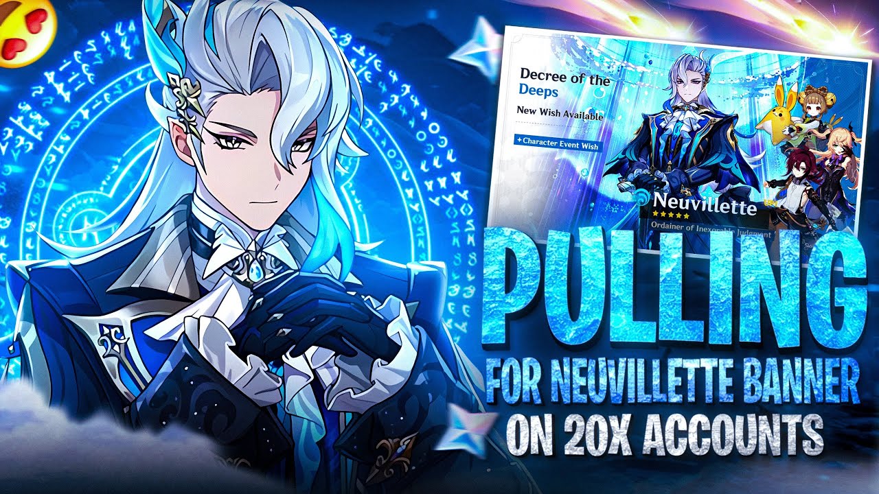 GENSHIN LIVE NEUVILLETTE PULL OR ZHONGLI & NEUVILLETE REVIEW | GENSHIN ...